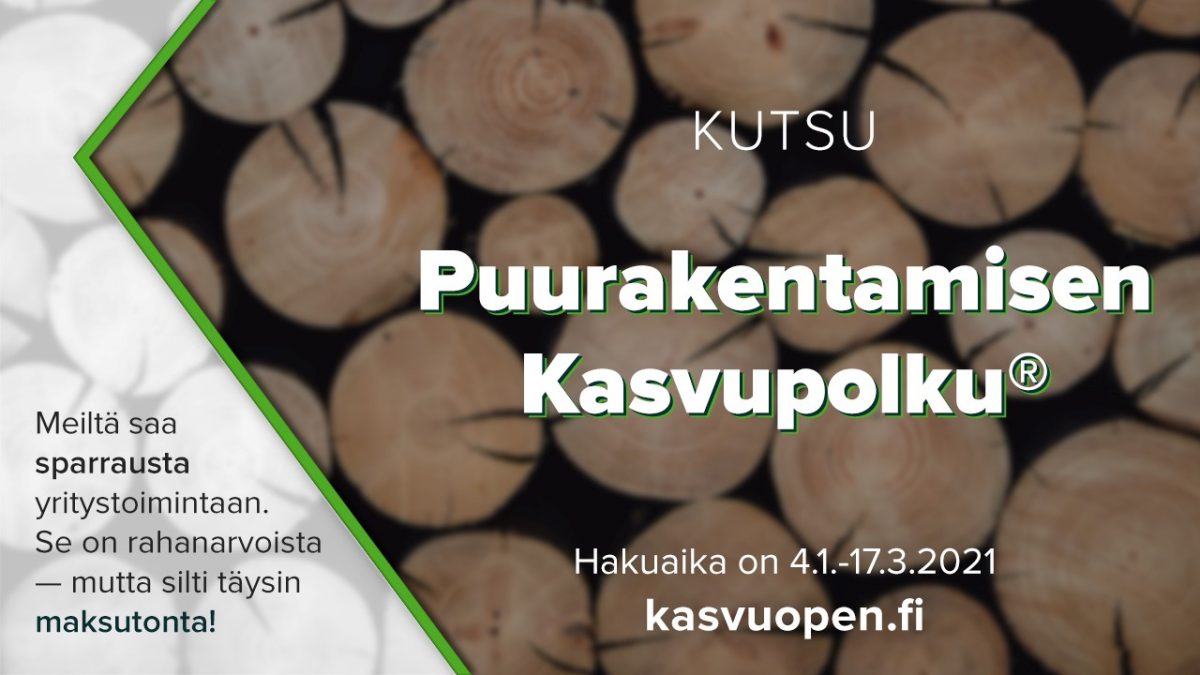 Hae mukaan Puurakentamisen Kasvupolulle! - Puuinfo